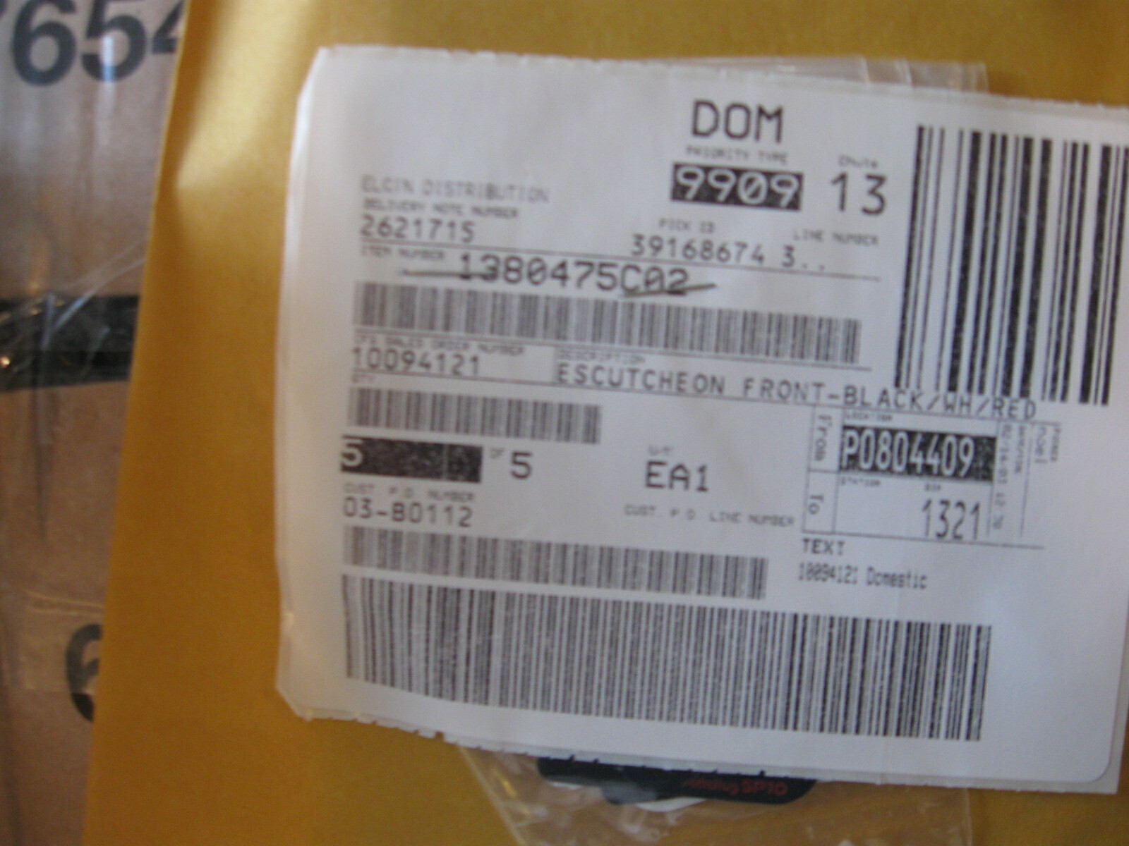 OEM LOT 4 Genuine Motorola Radio front Label Sticker Radius SP10 Red ...