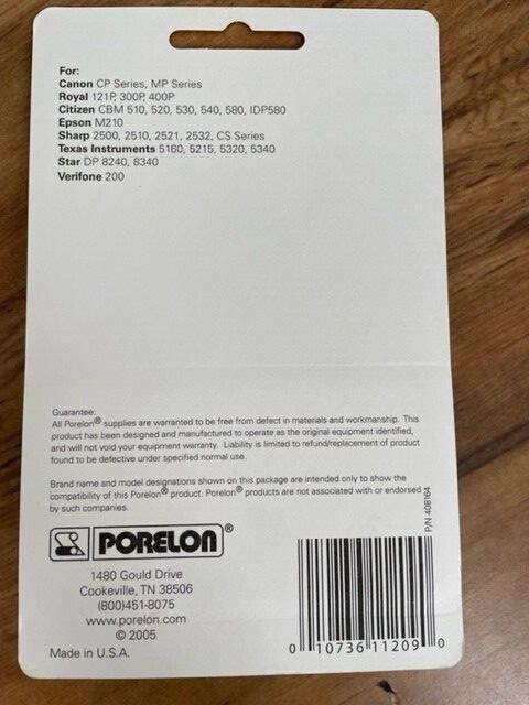 Porelon Universal Twin Spool Ribbon #11209 | eBay