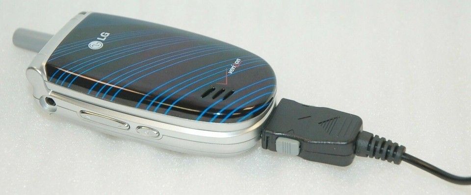 LG VX3300 Verizon Wireless Flip Open Style BLUE STRIPES Cell Phone ...