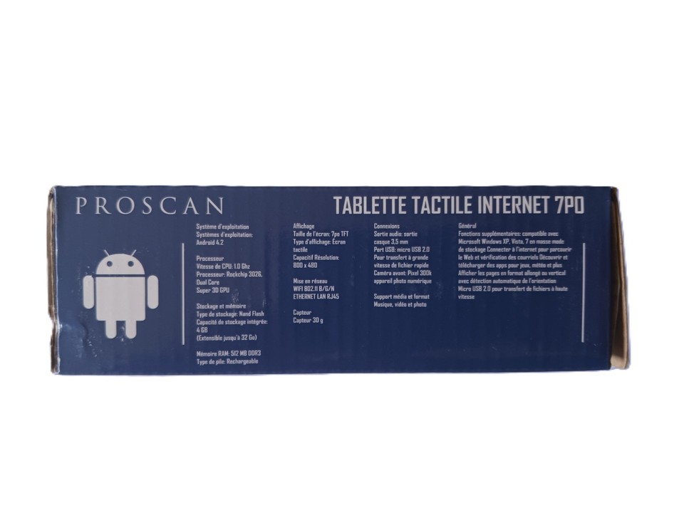 Proscan 7" Touch Screen Android Tablet PLT7602G Dual Core Google ...