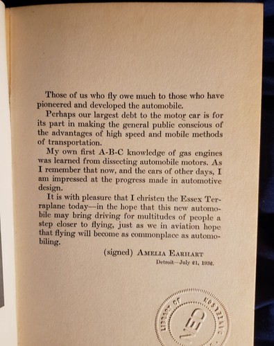 Amelia Earhart The Fun of It 1932 First Printing Hardcover with Vinyl ...