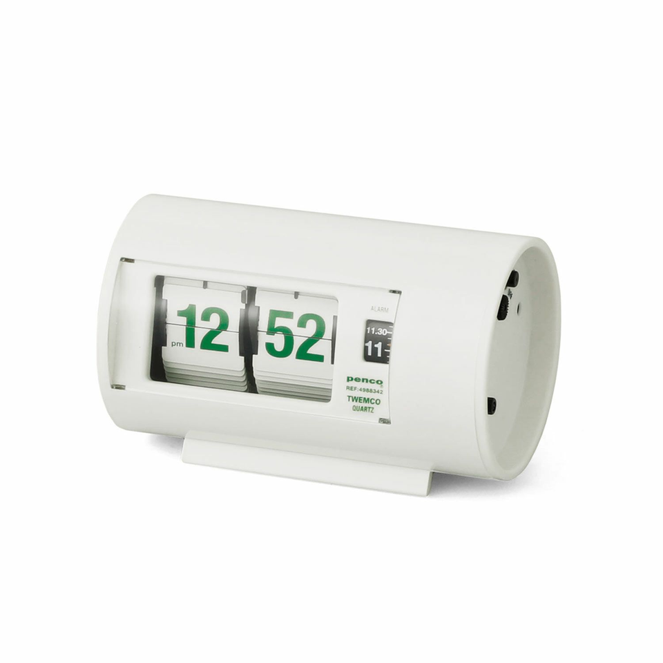 PENCO Desk Flip clock AP-28 JF064 White Analog Nostalgic Japan Limited ...