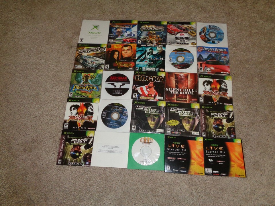 The Ultimate Xbox Demo Disc And Promo Item Lot-- Very Rare Instant ...
