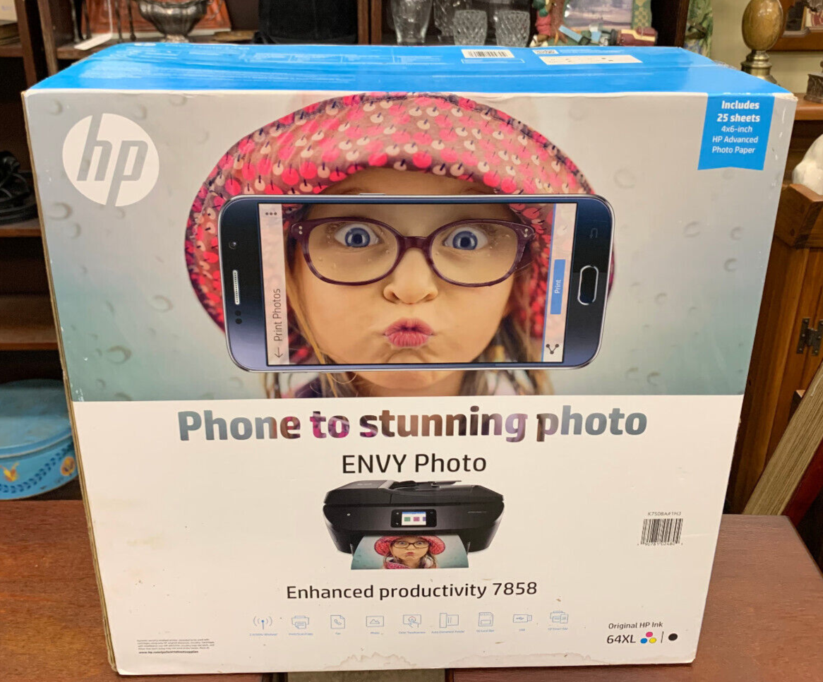 HP Envy 7858 All-in-one Inkjet Wi-fi Color Printer with Mobile Printing ...