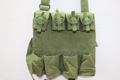 Chinese OD Canvas PLA 4 Stick Grenade carrying Pouch w shoulder strap ...