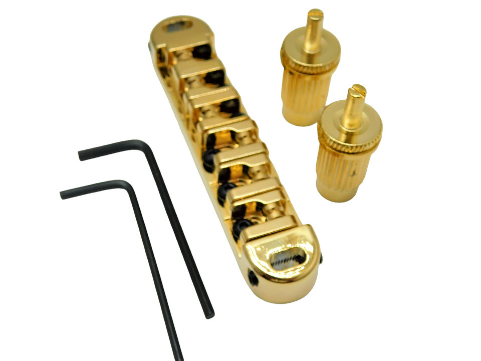Wilkinson LOCKING ROLLER Bridge for Les Paul® Epiphone® Guitar - GOLD ...