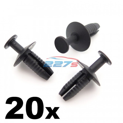 20x 6mm Body & Panel Trim Clips- BMW 51111908077 / 51110029491 Boot ...