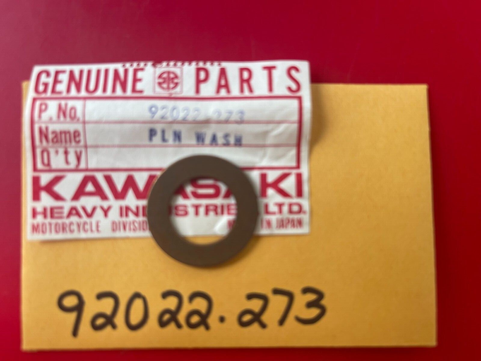 ***NOS KAWASAKI 92022-273 WASHER,PLAIN | eBay