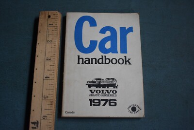 1976 Volvo 242 244 245 264 265 Pocket Data Car Handbook Service Shop ...