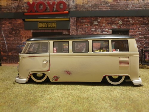 VW combi T1 bus 1963 1/18 rat rod modified umbau conversion volkswagen ...