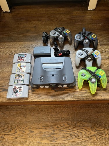 Nintendo 64 Console Bundle - Includes 4 Controllers and 4 Games | eBay