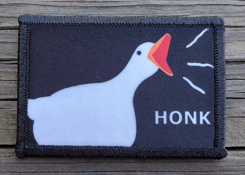 Goose Honk Morale Patch Hook and Loop Army Custom Tactical Meme Funny ...