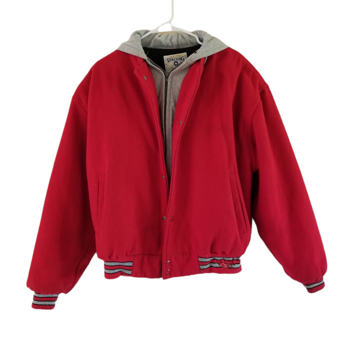 Vintage Spalding Wool Blank Varsity Jacket Mens XL Ho… - Gem