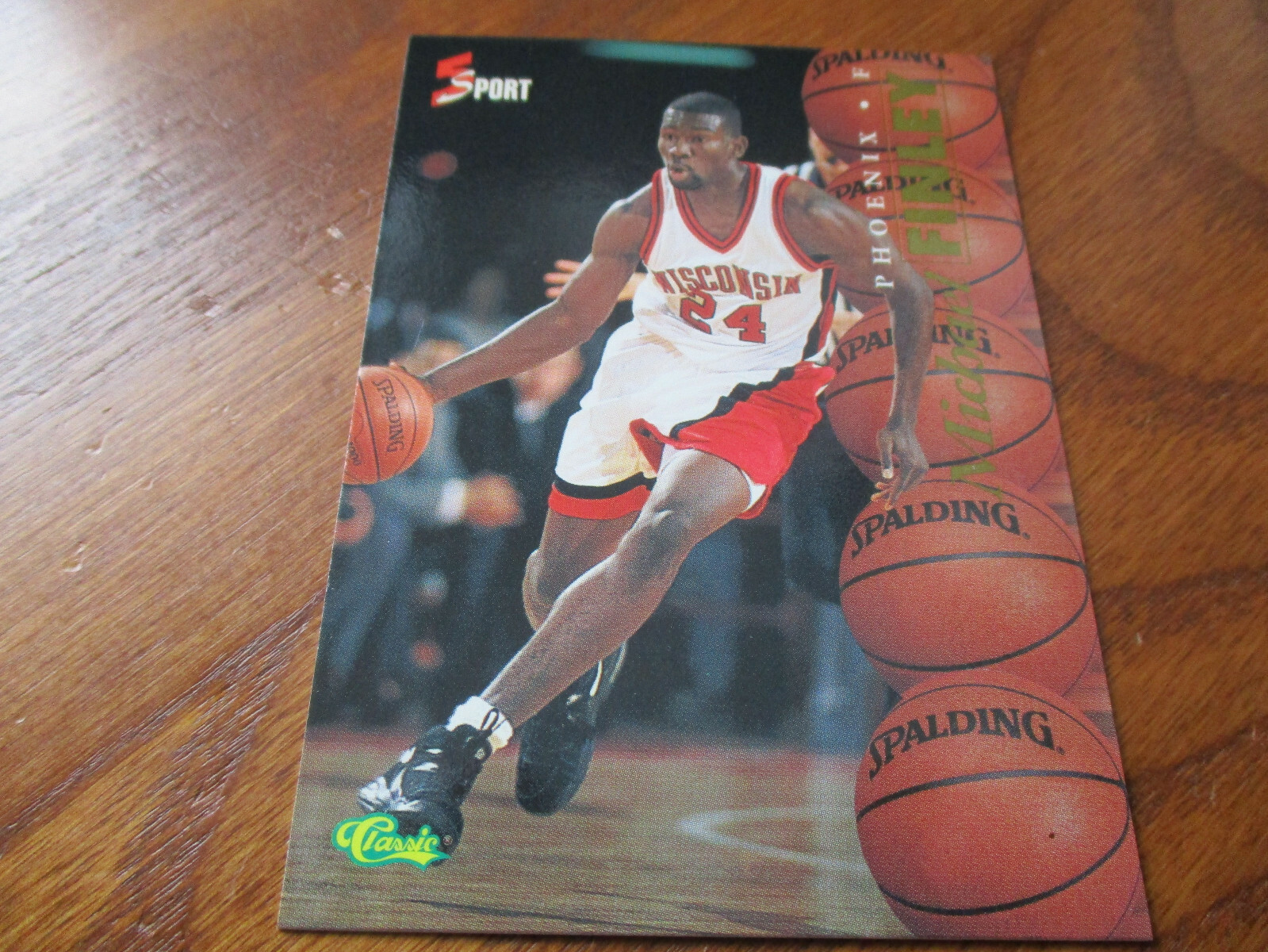 michael finley (phoenix suns-guard) 1995 classic 5-sport ROOKIE card ...