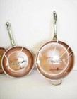 34 PC Copper Chef Cookware Set Pans Pots Deep Fry Baking Grill Egg ...