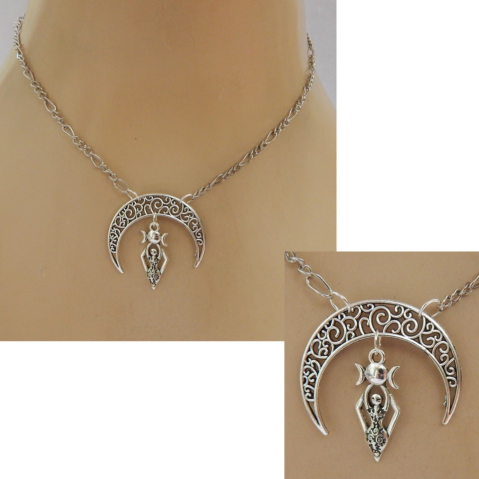 Moon Goddess Necklace Silver Pendant Jewelry Handmade NEW Accessories Fashion | eBay