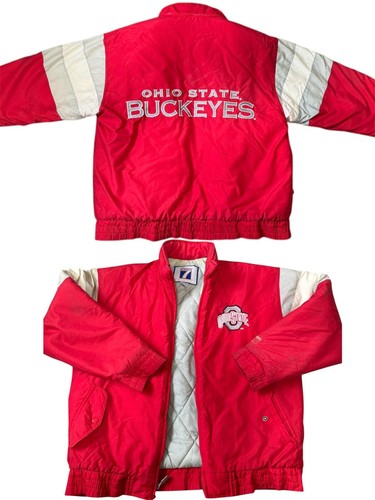 Vintage LOGO 7 Ohio State Buckeyes NCAA Full Zip-Up Puffer Jacket XL ...