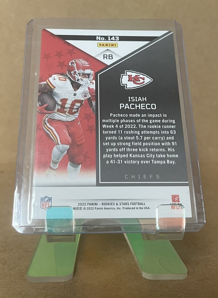 2022 Panini Rookies and Stars Isiah Pacheco #143 Rookie Chiefs | eBay