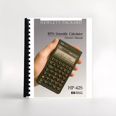 Manual for Hewlett Packard HP 42S Calculator | eBay
