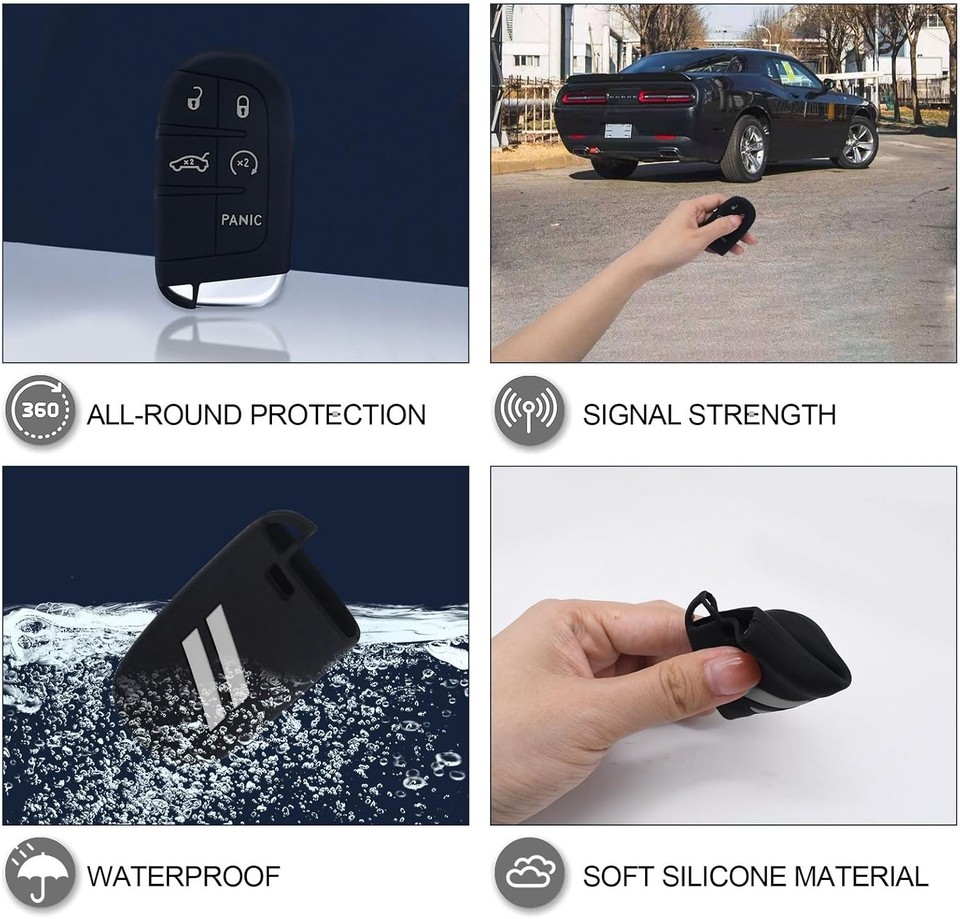 Key Fob Cover for Accessories 5 Button Key Fob Case Silicone Key Fob ...