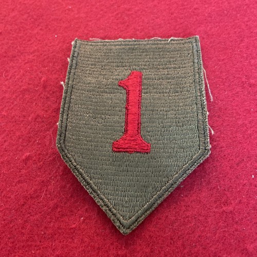 Original WWII US Army 1st Infantry Division Patch- Embroidered -Greenback | eBay