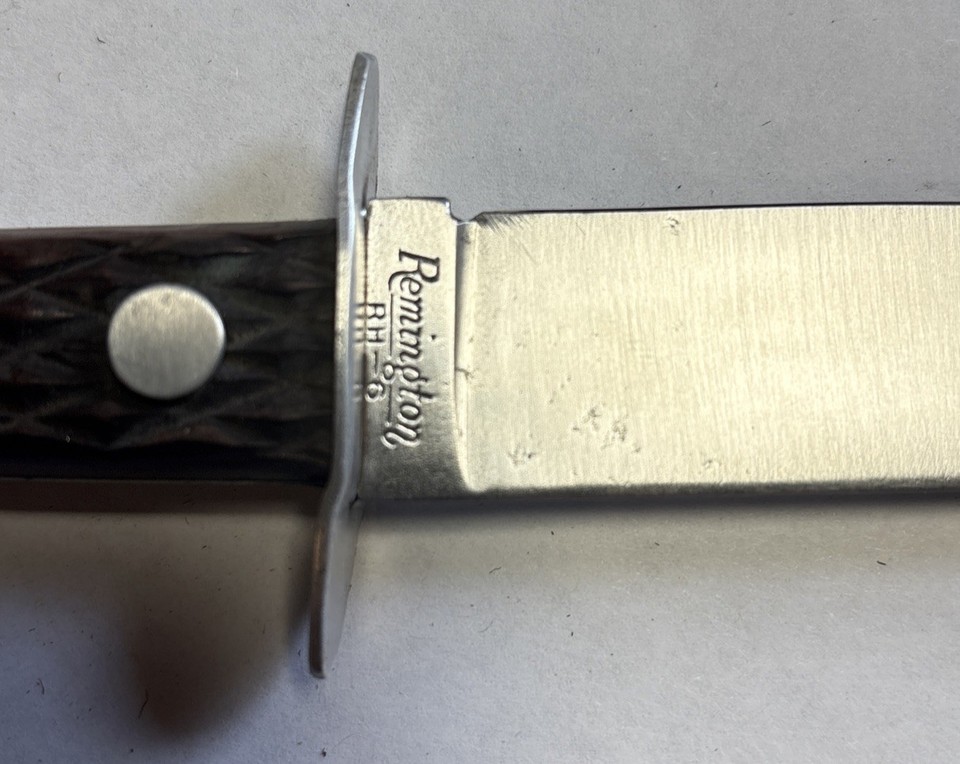 Vintage 1933-40 Remington Campmaster RH 6 Fixed Blade Knife & Sheath | eBay