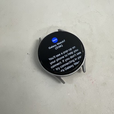 Cracked Screen Samsung Galaxy Watch 7 44mm gps silver Smartwatch SM ...
