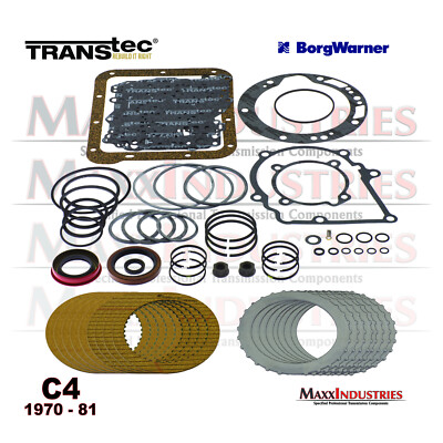 1970-81 C4 Transmission Rebuild Master Kit with Borg Warner Clutches ...
