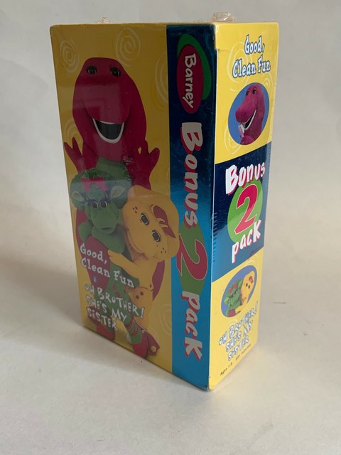 Barney - Barneys Good, Clean Fun/ Oh Brother Shes My Sister (VHS, 1998 ...