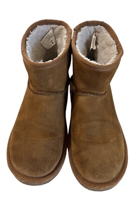 Koolaburra By UGG Essential Mini Boot Size 6 Chestnut Boho Shearling | eBay