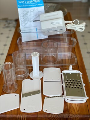Cook's Essentials Electric Mandolin/Grater/Food Slicer Model IZVS001 ...