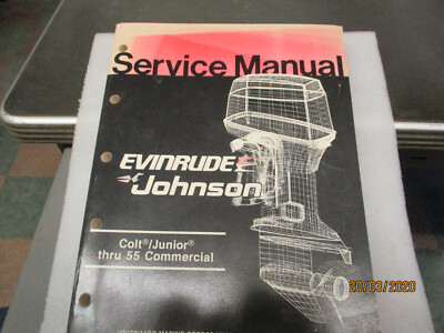 1986 OMC Evinrude Johnson Colt Junior-55 Commercial Service Manual ...