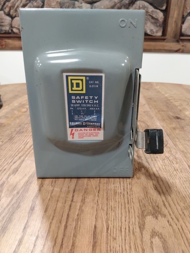 Square D D211N safety switch, 30A, 120/240VAC, 2 Pole | eBay