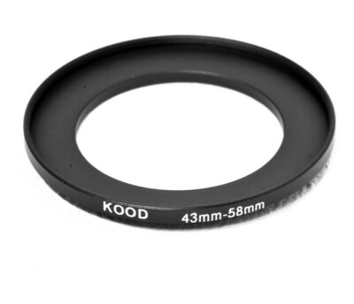 Stepping Ring 43-58mm 43mm to 58mm Step Up ring stepping Rings 43mm ...