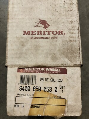 MERITOR BRAKE VALVE WABCO S4008500530 S400 850 053 0, 12V | eBay