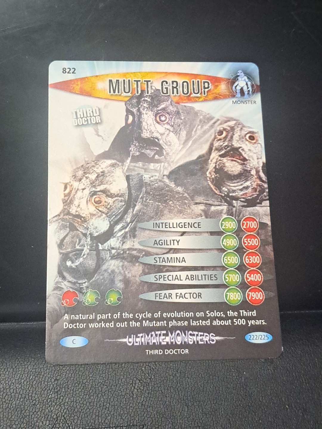 Doctor Who Battles In Time Card Mutt Group Ultimate Monsters 222/225 ...