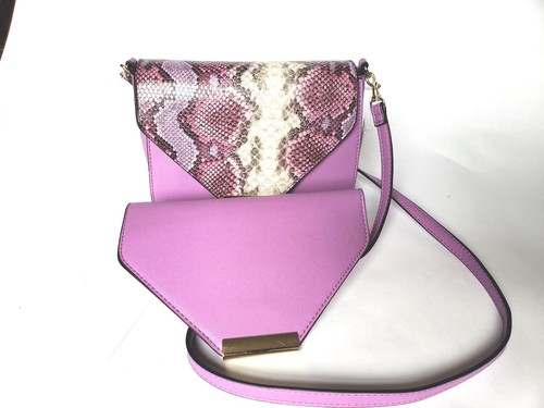Massini Purse Purple Two Pocket Removable Closure For A Different Look ...