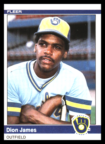 1984 Fleer Update #U-57 Dion James Milwaukee Brewers | eBay