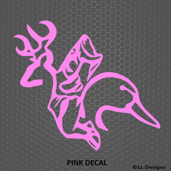 Pink Duck Hunting Decals