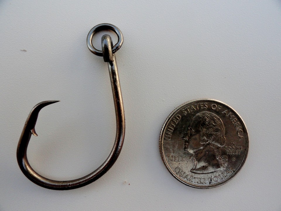 40 Ringed Circle Hooks 4x Strong 5/0 Black Nickel -40 Fishing Hooks | eBay