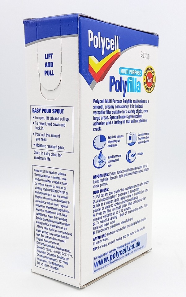 Filler Plaster Repair Polyfilla Wall Ceiling Holes Cracks Polycell ...