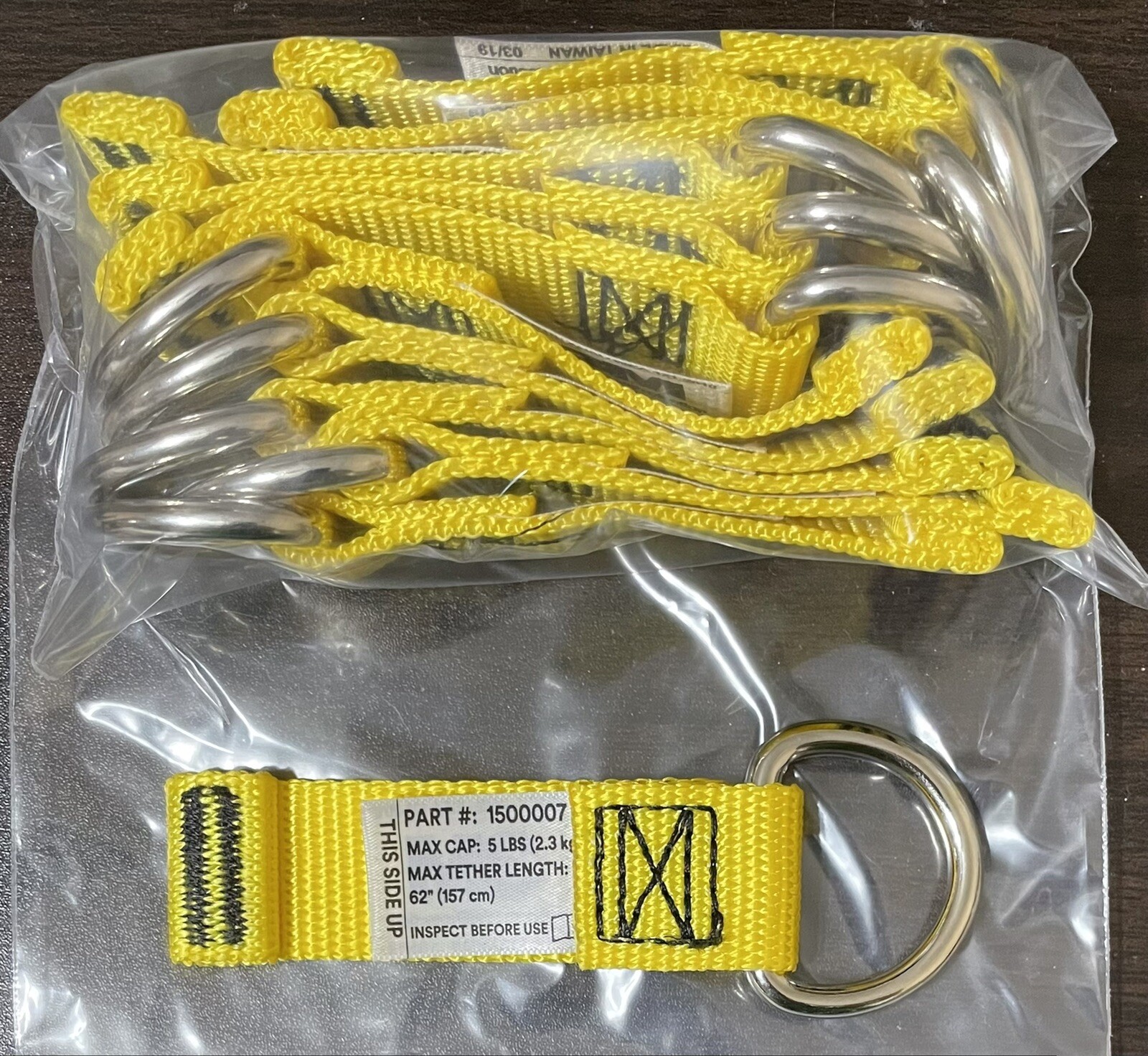 3M DBI-SALA D-Ring Attachment Point 1”x3.5” 5LB Capacity # 1500007 Pack ...