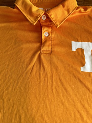 Russell Athletic Mens SZ Large Tennessee Volunteers Orange Polo Short ...