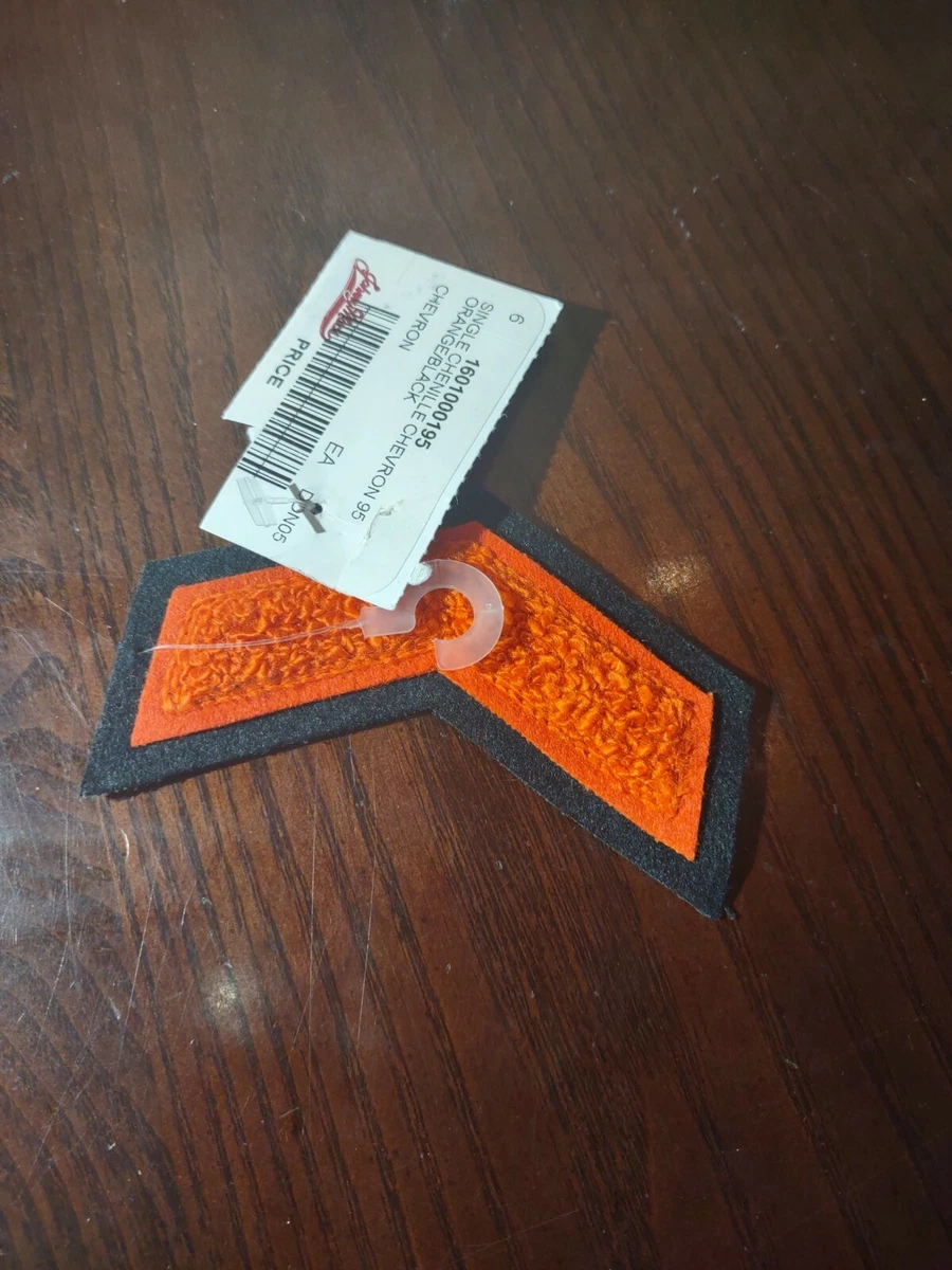 Orange And Black Chevron