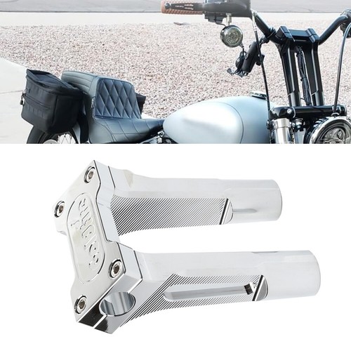 6" Pullback Handlebar Risers Clamp Chrome For Harley Dyna Softail ...