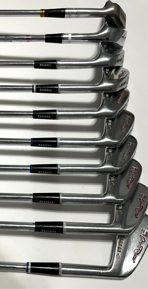 JIMMY DEMARET First Flight VTG RARE Golf Clubs RH Persimmon J Iron ...