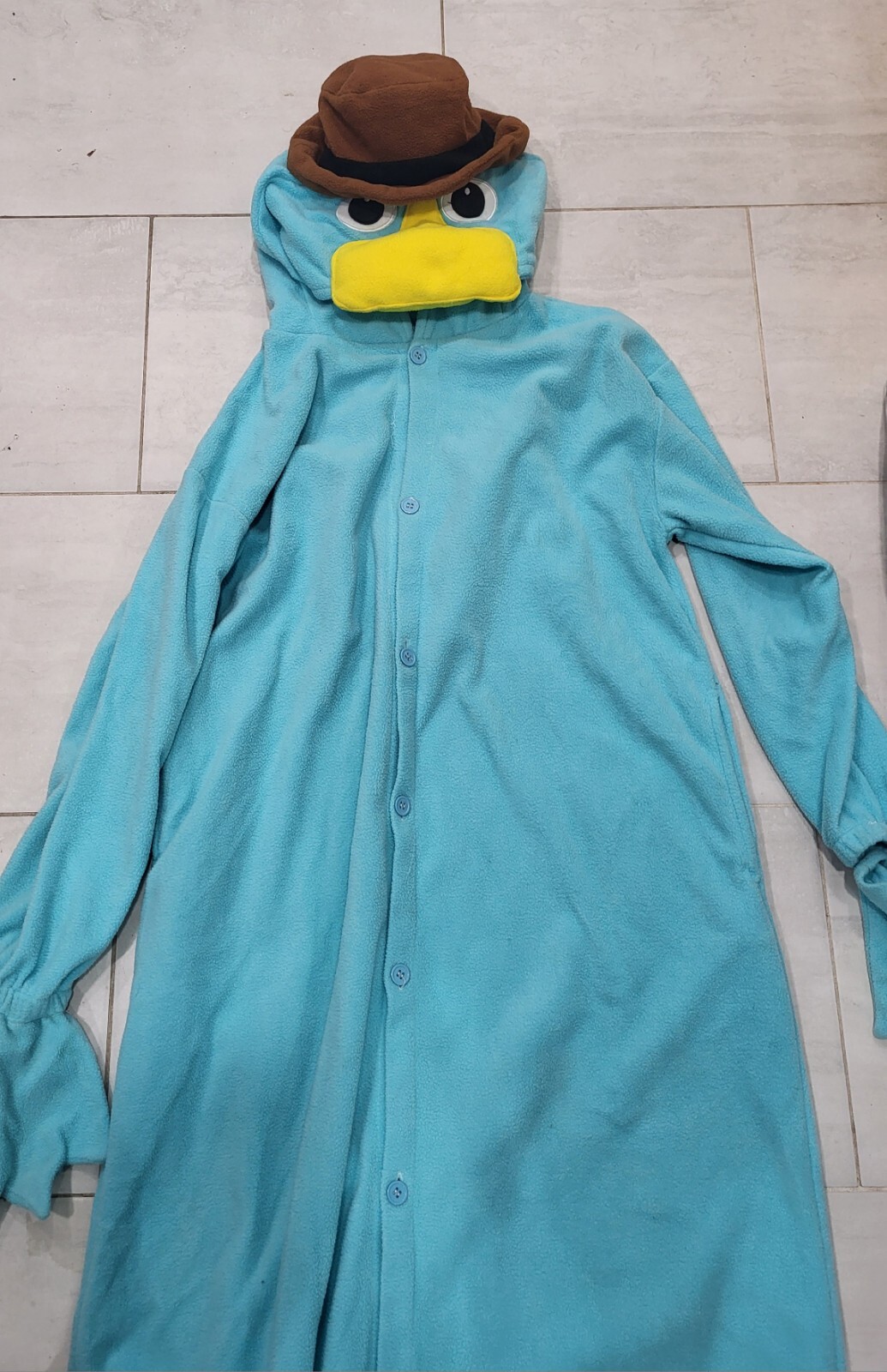 Perry the Platypus One Piece Costume Sleeper Pockets … - Gem