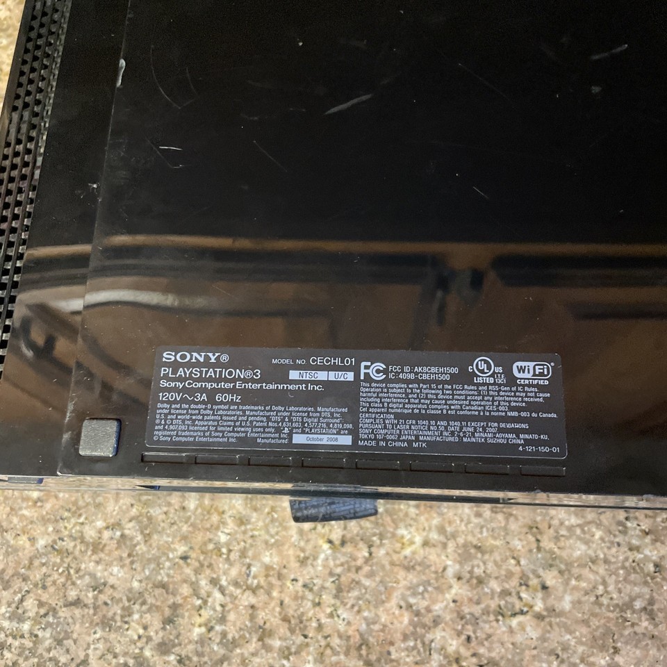 Sony Playstation 3 PS3 Fat CECHL01 PS3 Console UNTESTED FOR PARTS ONLY ...
