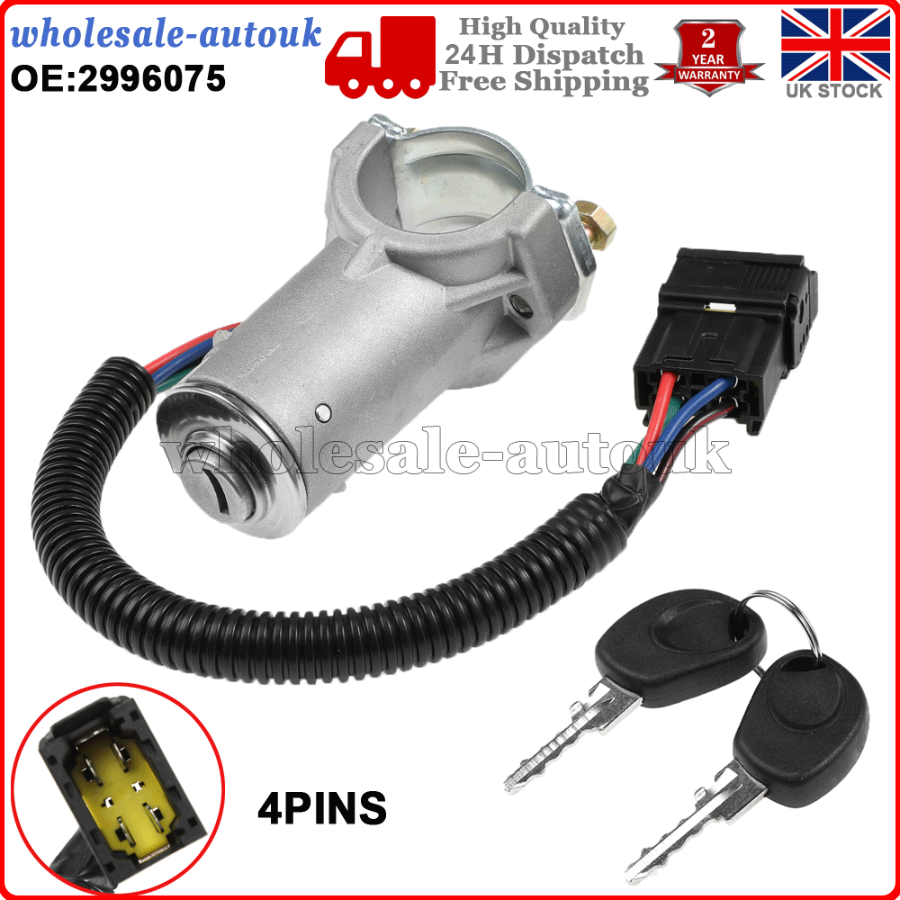 For Iveco Daily Mk4 Steering Lock Ignition Barrel Switch Starter 2 Keys ...