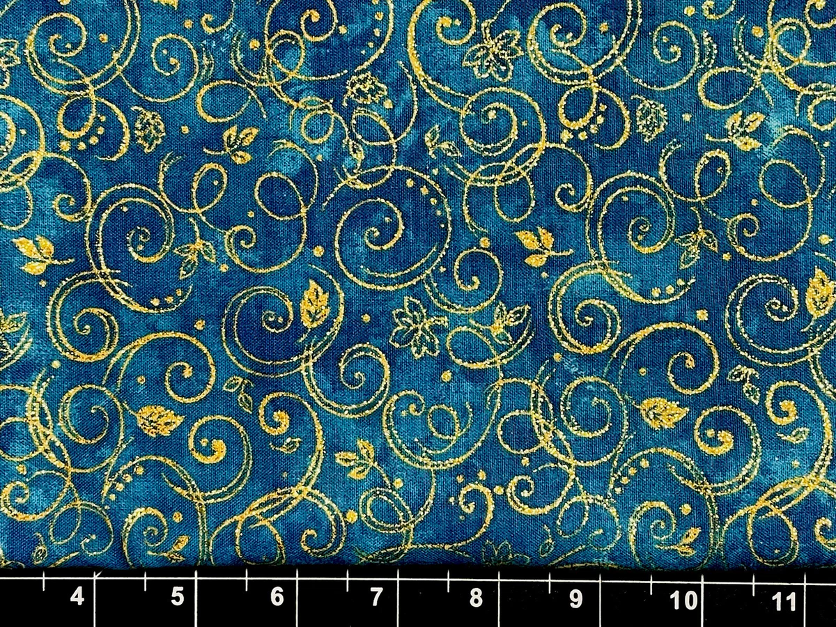 Metallic Gold Cotton Fabric